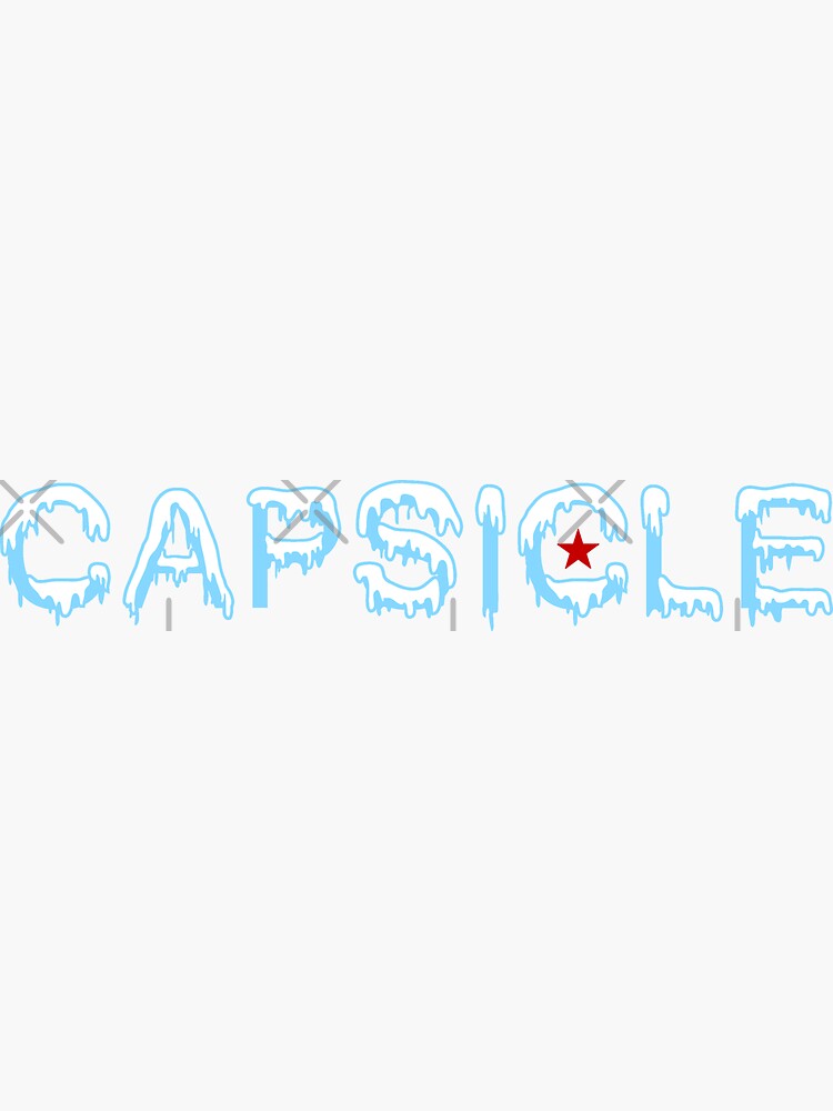 "CAPSICLE." Sticker for Sale by schmaslow | Redbubble