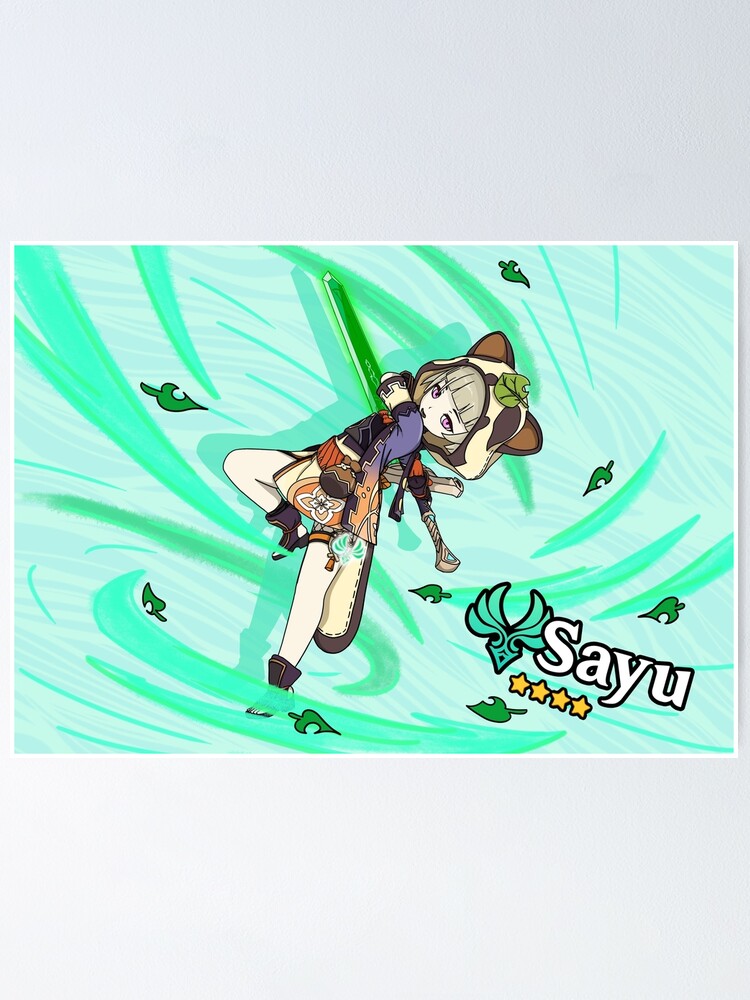 "Genshin Impact Sayu" Poster by TamakiOZE | Redbubble