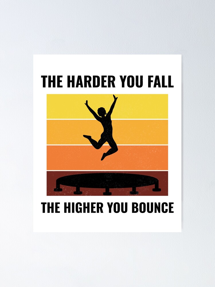 "Trampoline Jumper Jumping Gymnastics Gymnast Vintage Retro" Poster for ...