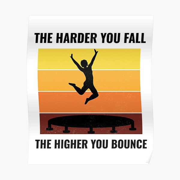 "Trampoline Jumper Jumping Gymnastics Gymnast Vintage Retro" Poster for ...
