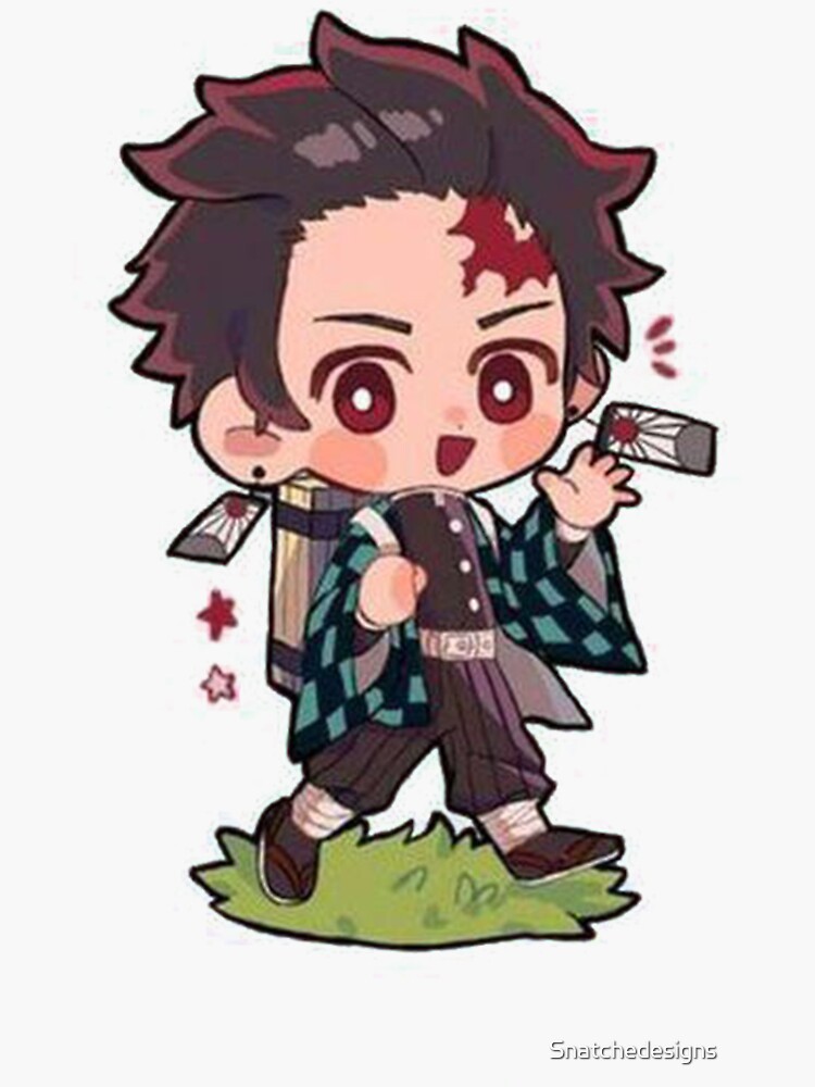 "Demon Slayer - Tanjiro (Chibi)" Sticker by Snatchedesigns | Redbubble