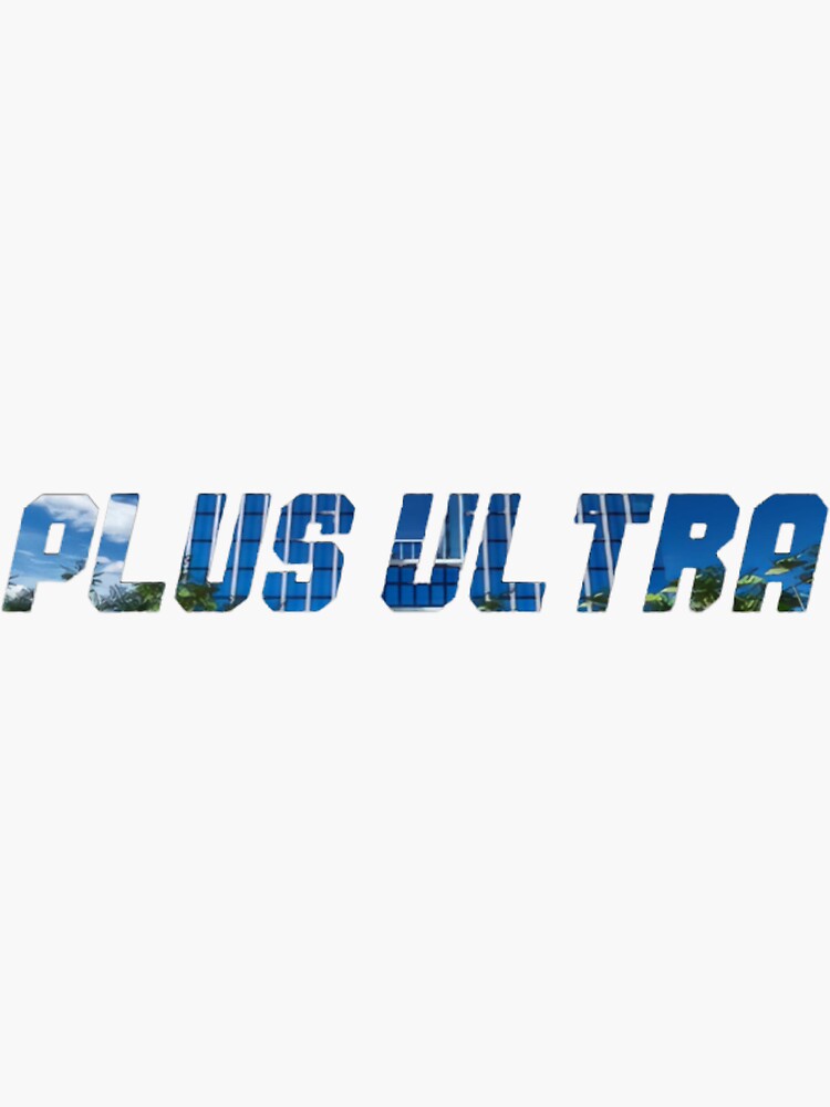 "Plus Ultra Logo" Sticker for Sale by PrideShallows | Redbubble