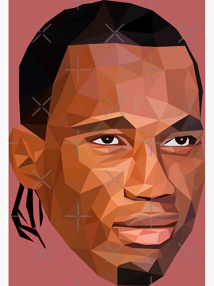 "Didier Drogba low poly art" Poster by awesomedsign | Redbubble