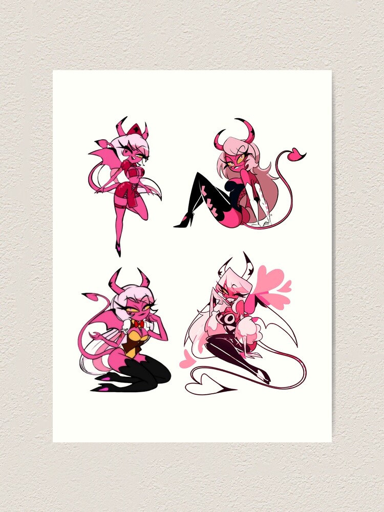 "Verosika Mayday Best Girls Verosika Helluva Boss Pack" Art Print for ...