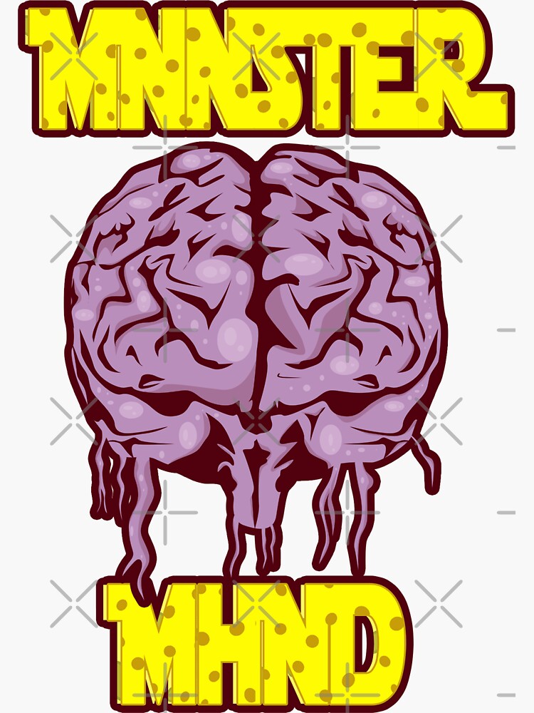 "MONSTER MIND" Sticker for Sale by ArtRonPH | Redbubble