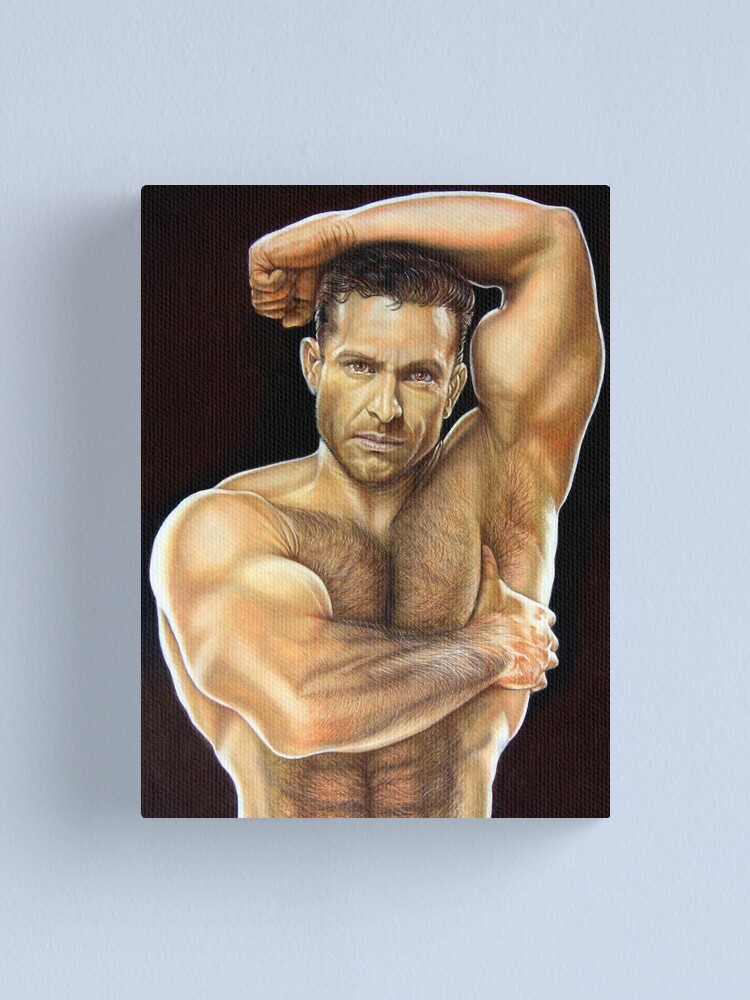 "Adam Champ Farbstift @ www.KeithMcDowellArtist.com" Leinwanddruck von ...