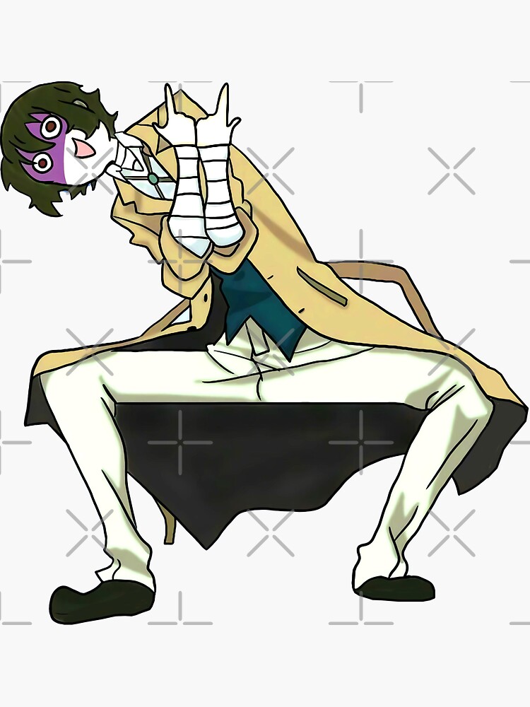 "funny dazai osamu " Sticker for Sale by hendrixsck | Redbubble