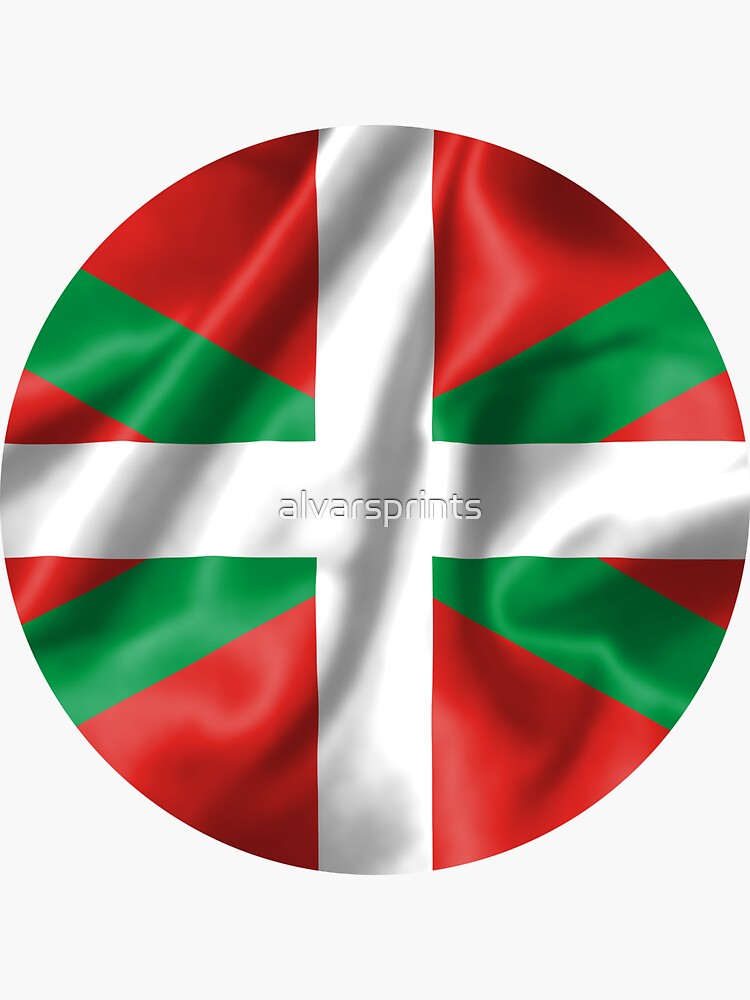 "Pays Basque, Basque Country Flag" Sticker for Sale by alvarsprints ...