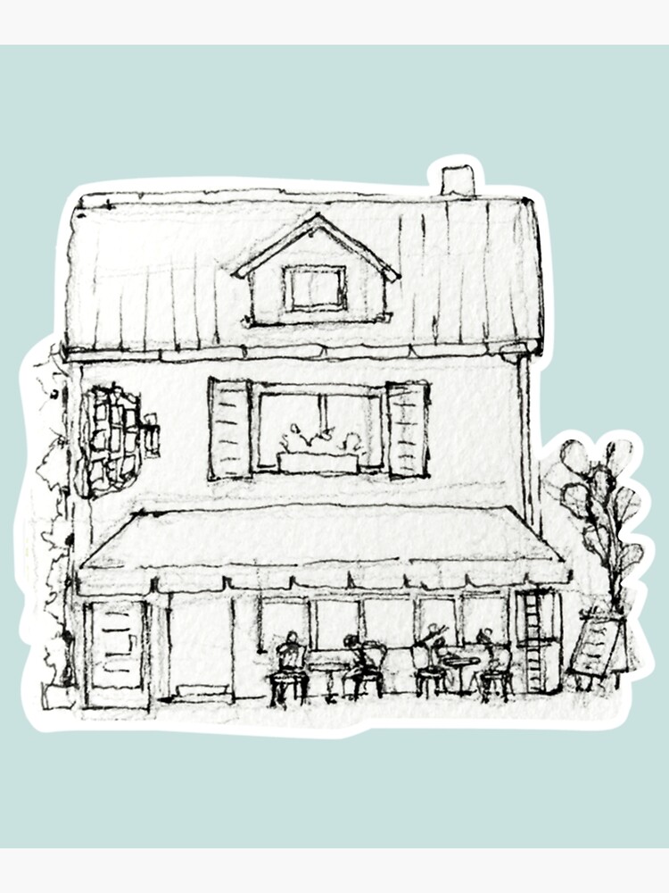 "Little House Drawing – Ink Clip art" Poster for Sale by NAOBO | Redbubble