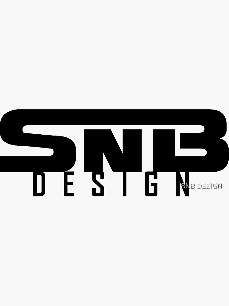 "SNB DESIGN LOGO" Sticker by narkour | Redbubble