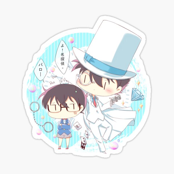 "Detective Conan Chibi series #1 | Edogawa Conan & Kaito Kid" Sticker ...
