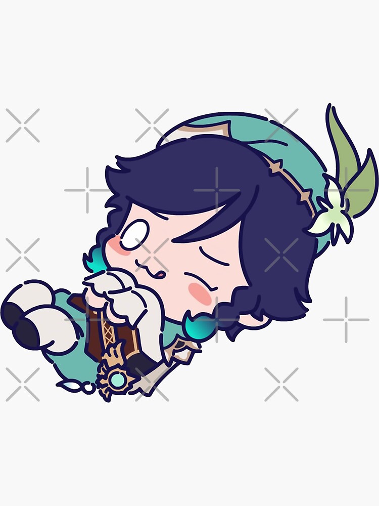 "Chibi Venti" Sticker by SaucyBandit | Redbubble
