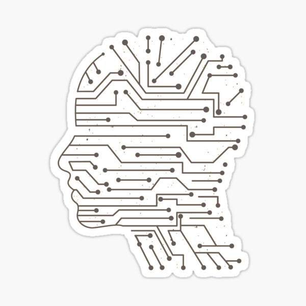 "Ai Mind" Sticker by masterchaotic | Redbubble
