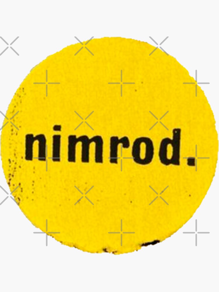 "nimrod." Sticker for Sale by Danstaface | Redbubble