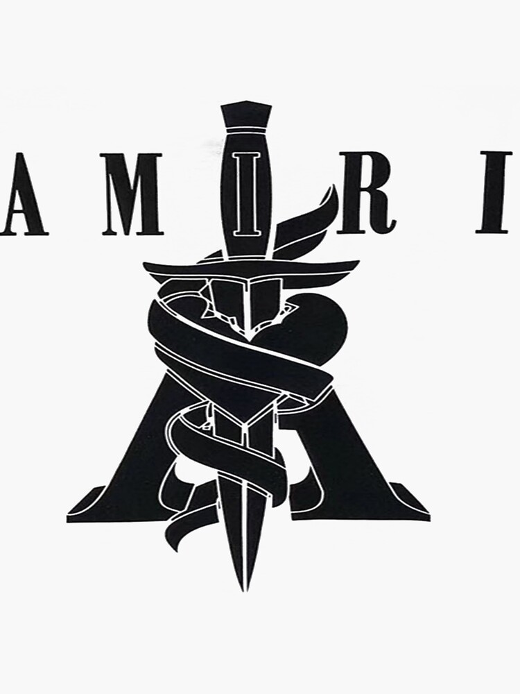 "AMIRI" Sticker for Sale by Ily18desings | Redbubble