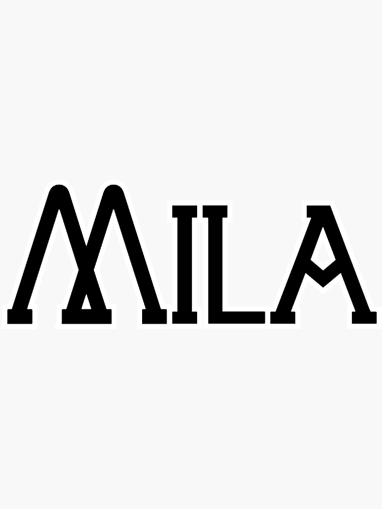 "Mila - female first name, personalized" Sticker for Sale by ...