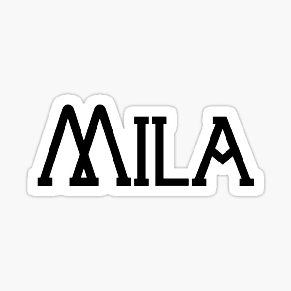 "Mila - female first name, personalized" Sticker for Sale by ...