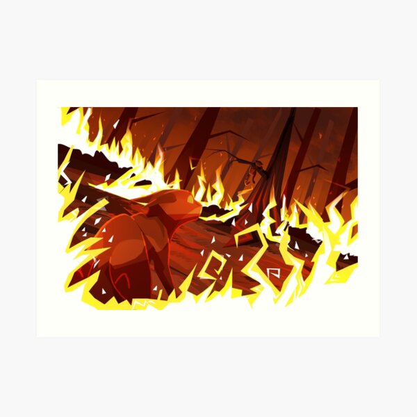 "Brambles in the Fire" Art Print for Sale by finchwing | Redbubble