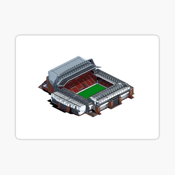 "Liverpool FC Anfield Stadium" Sticker by jcprintsuk | Redbubble