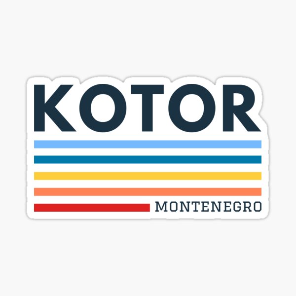 "Kotor Montenegro" Sticker for Sale by europelines | Redbubble