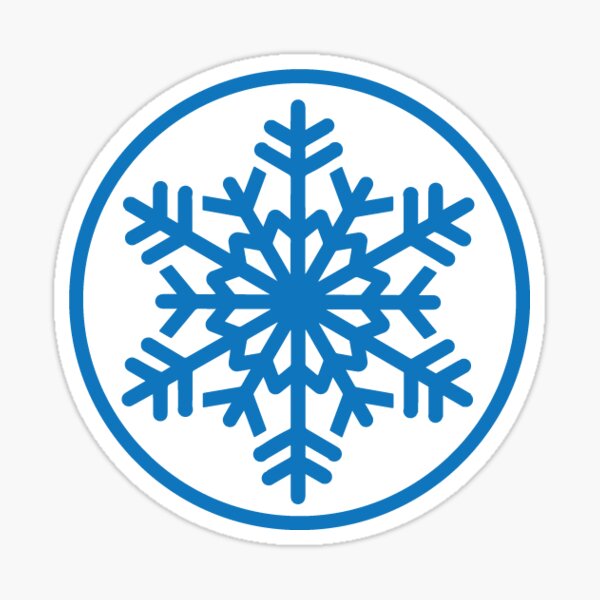 Snowflake Graphic Stickers | Redbubble