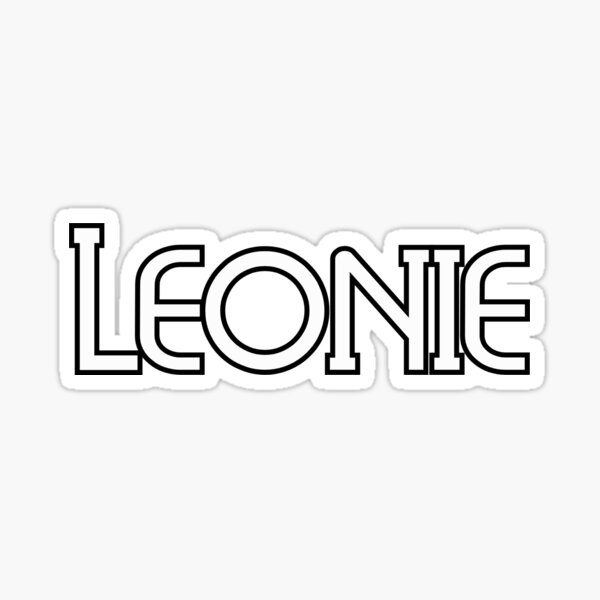 Pegatina «Leonie - nombre femenino, personalizado» de ScandiStuff ...