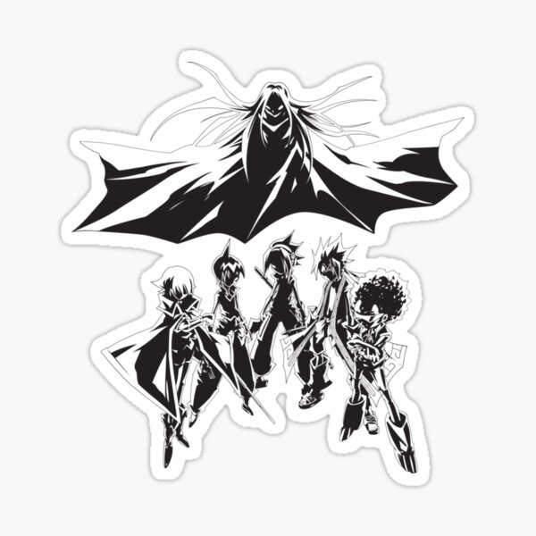 "yoh asakura shaman hao asakura" Sticker for Sale by chaintub | Redbubble