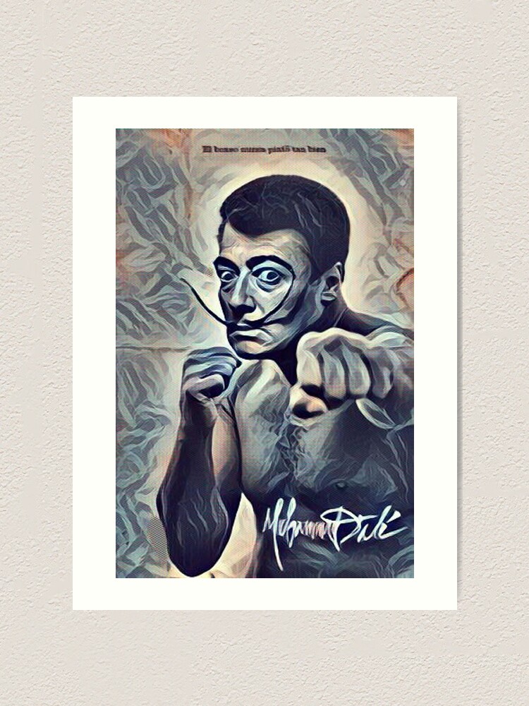 "Muhammad Dali - Salvador Dali and Muhammad Ali Face Swap" Art Print ...