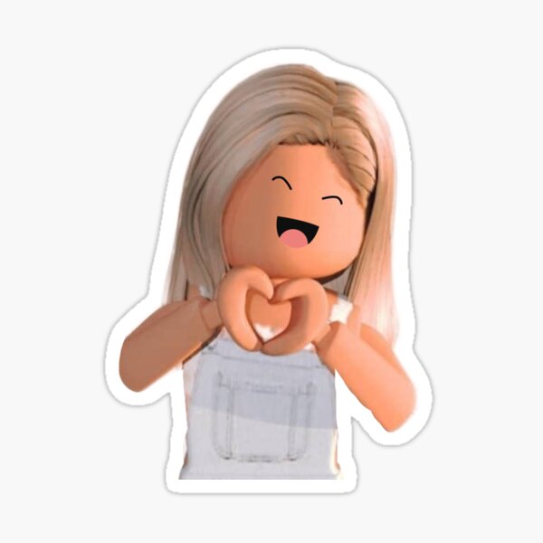 "aesthetic roblox girl" Sticker by mdsalimarts | Redbubble