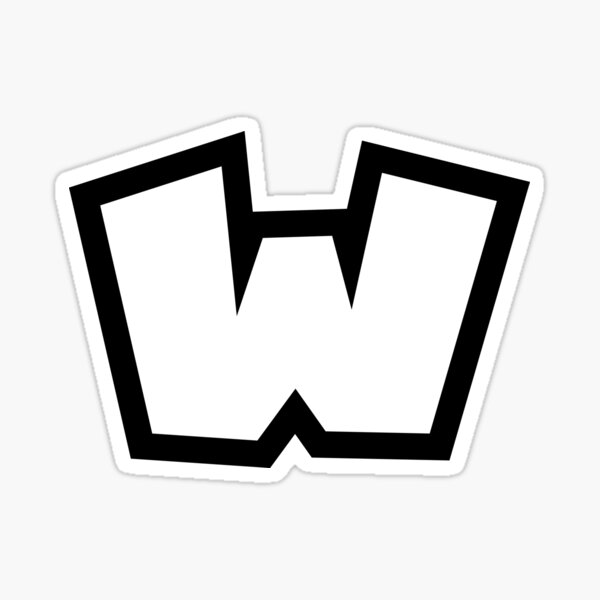"graffiti blocky W font" Sticker for Sale by Paulus-DB | Redbubble