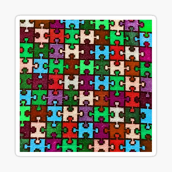 "Logo Boxes in Red and Green Print" Sticker by muniralawi | Redbubble