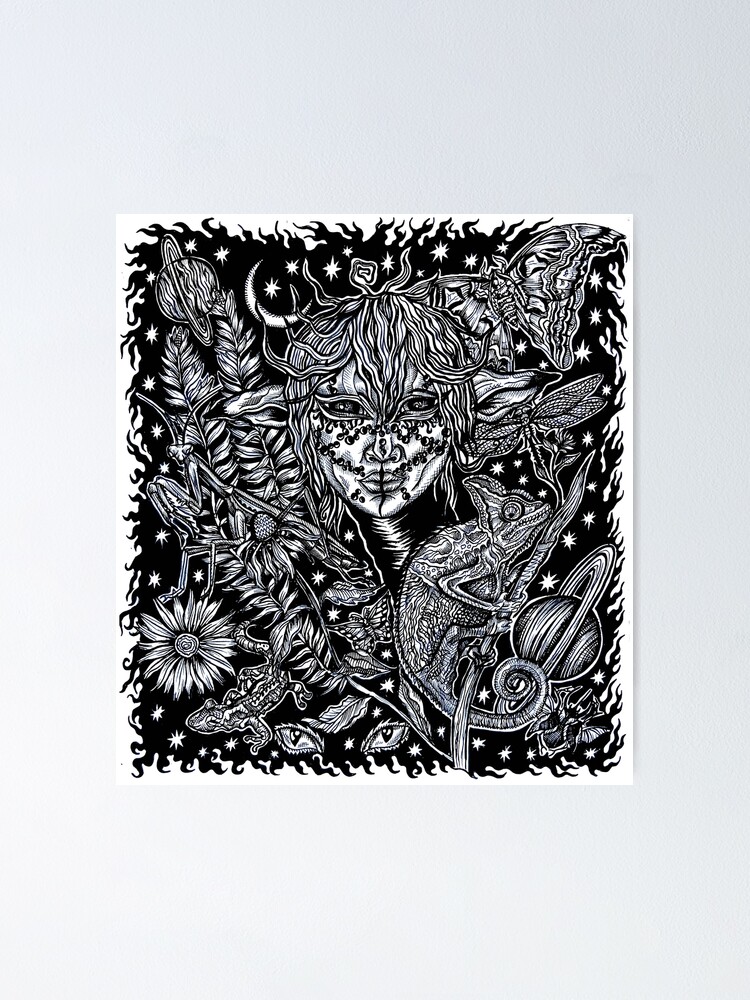 "Alien Lady" Poster for Sale by mikkijay | Redbubble