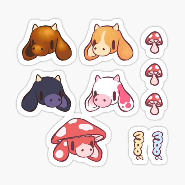 "Calf Sticker Pack Gen 2" Sticker for Sale by NendoArts | Redbubble