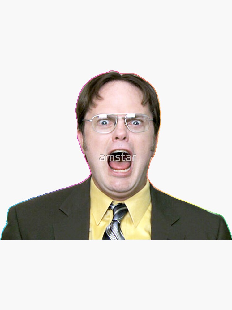 "Dwight- The Office" Sticker by amstar | Redbubble