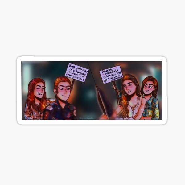 "first meetings" Sticker for Sale by Ligutearts | Redbubble