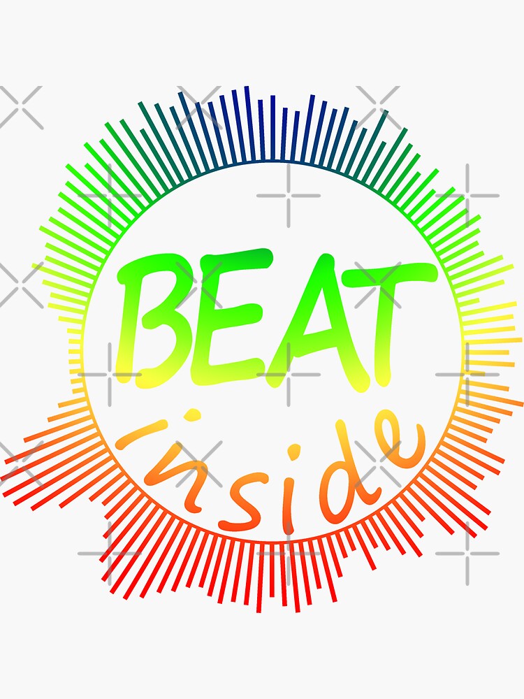 "beat inside" Sticker for Sale by umairafzaal42 | Redbubble