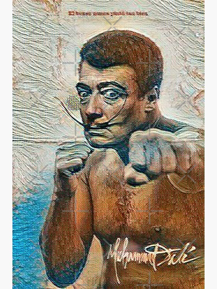 Póster «Muhammad Dali - Salvador Dali y Muhammad Ali Face Swap Painting ...