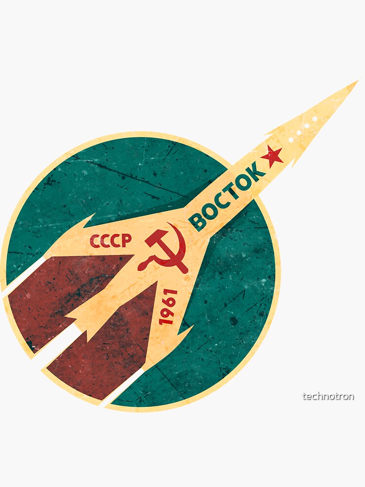 "Soviet Union Space Rocket Vostok Boctok CCCP USSR" Sticker for Sale by ...