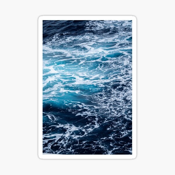 "Deep Sea Blue water " Sticker for Sale by fazalagi | Redbubble