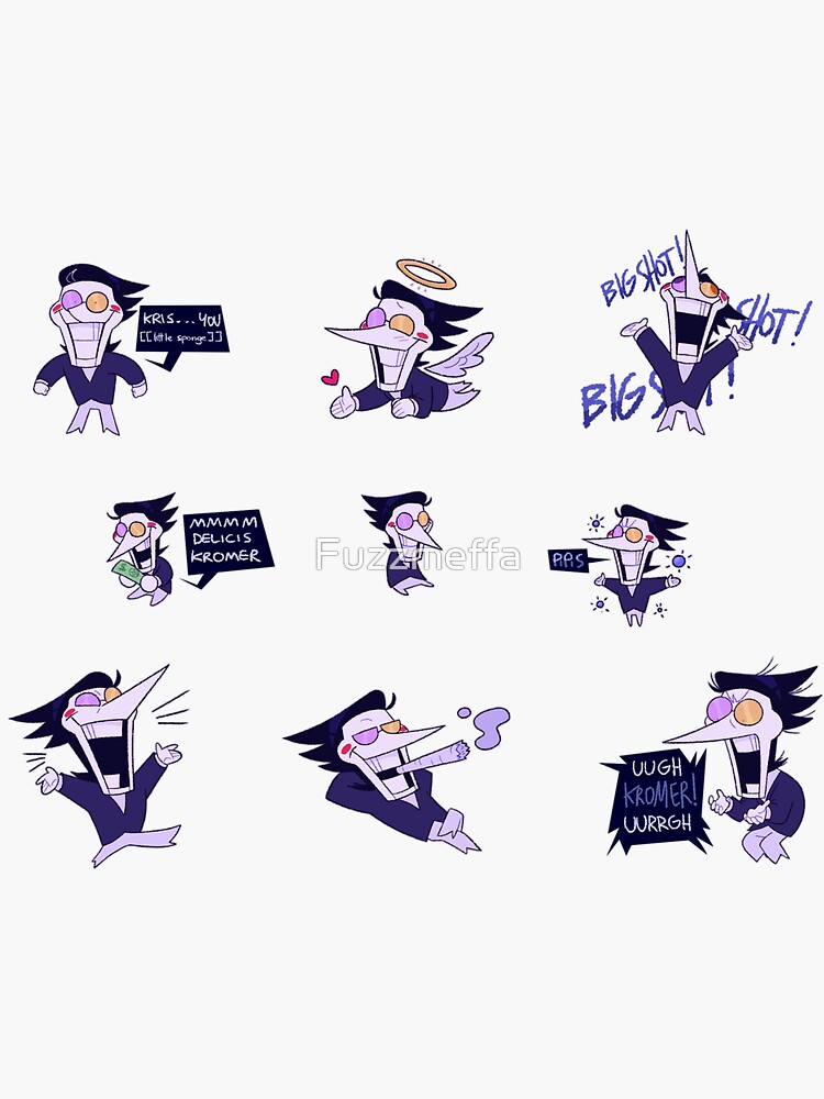 "Spamton Set 1" Sticker for Sale by Fuzzmeffa | Redbubble