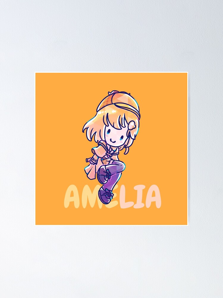 "Chibi Amelia!" Poster for Sale by Sedeto | Redbubble