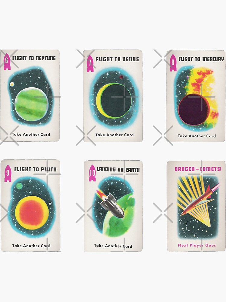 "Retro Space Race Sticker Set" Sticker for Sale by elevens | Redbubble