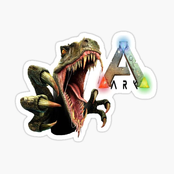 "Ark Survival Evolved - Dino Rawr" Sticker for Sale by izikil | Redbubble