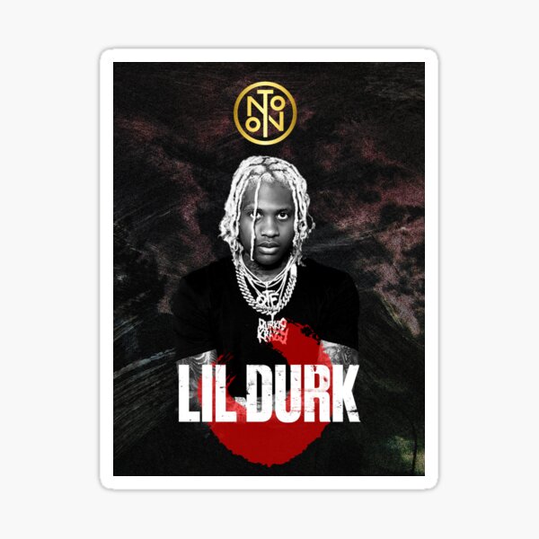 Pegatina «lil durk rapero hip ho lil durk lil durk lil durk lil durk ...