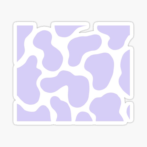 "Cow Print Purple" Sticker by hedegaardstuff | Redbubble