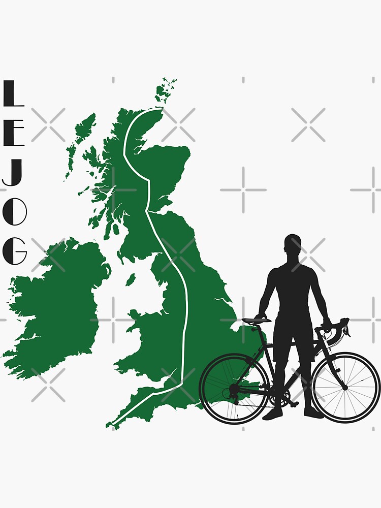 "LEJOG Lands End to John O'Groats" Sticker for Sale by cycleexplorers ...