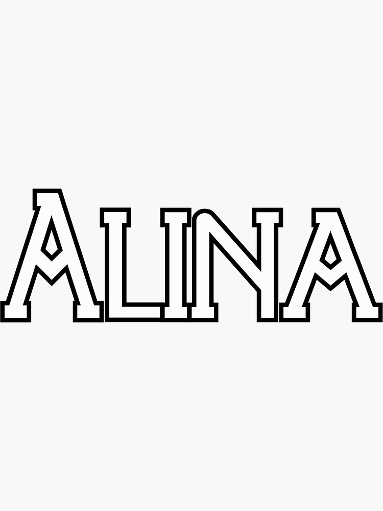 "Alina - female first name, personalized" Sticker for Sale by ...
