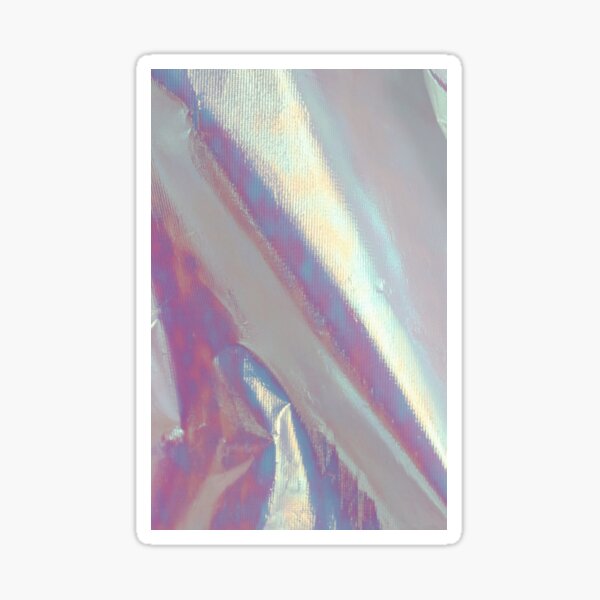 " Shiny Silky Crumpled Texture holographic " Sticker for Sale by ...