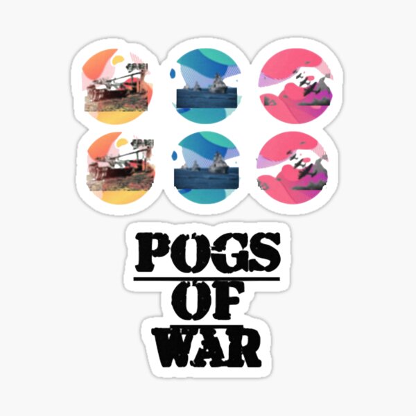 "the pogs of war" Sticker by scottbarr456 | Redbubble