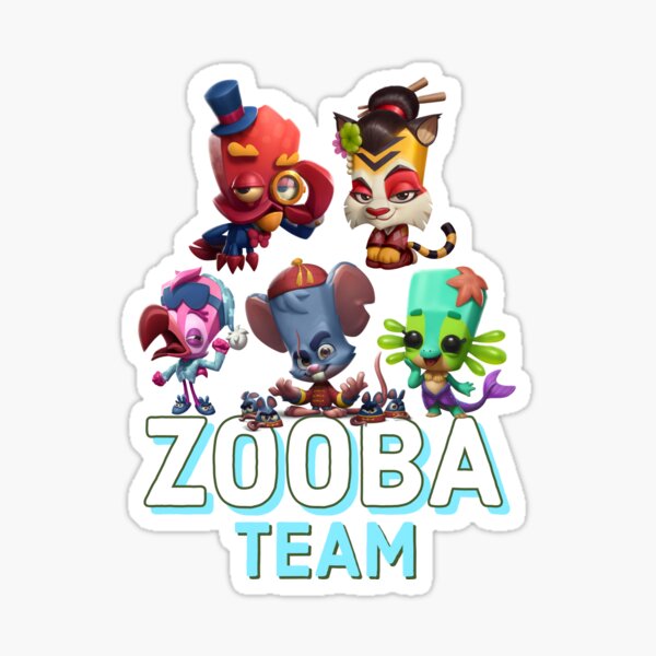 "Zooba battle arena earl louie nix milo jade lizzy" Sticker for Sale by ...